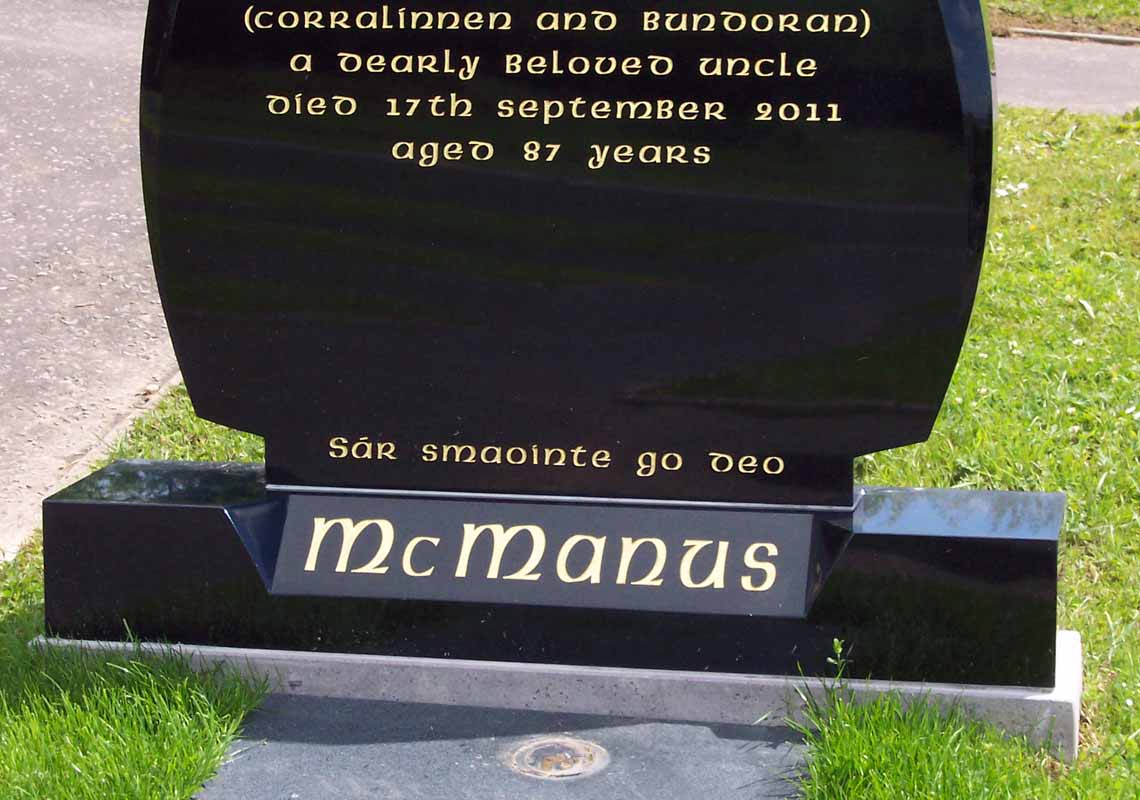 Memorial & Headstone Engraving | Northern Ireland | McGovern Memorials