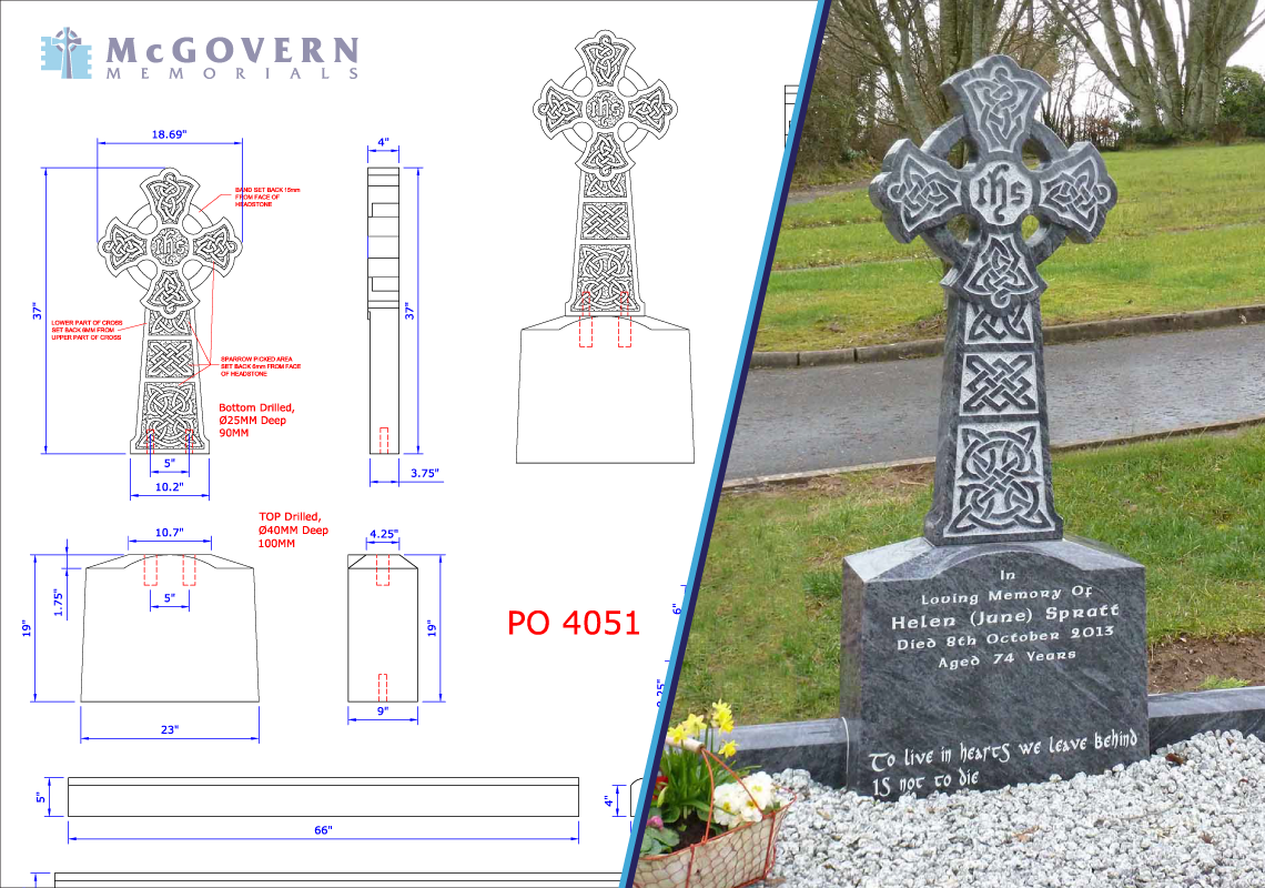 Memorial Headstone Design | Northern Ireland | McGovern Memorials